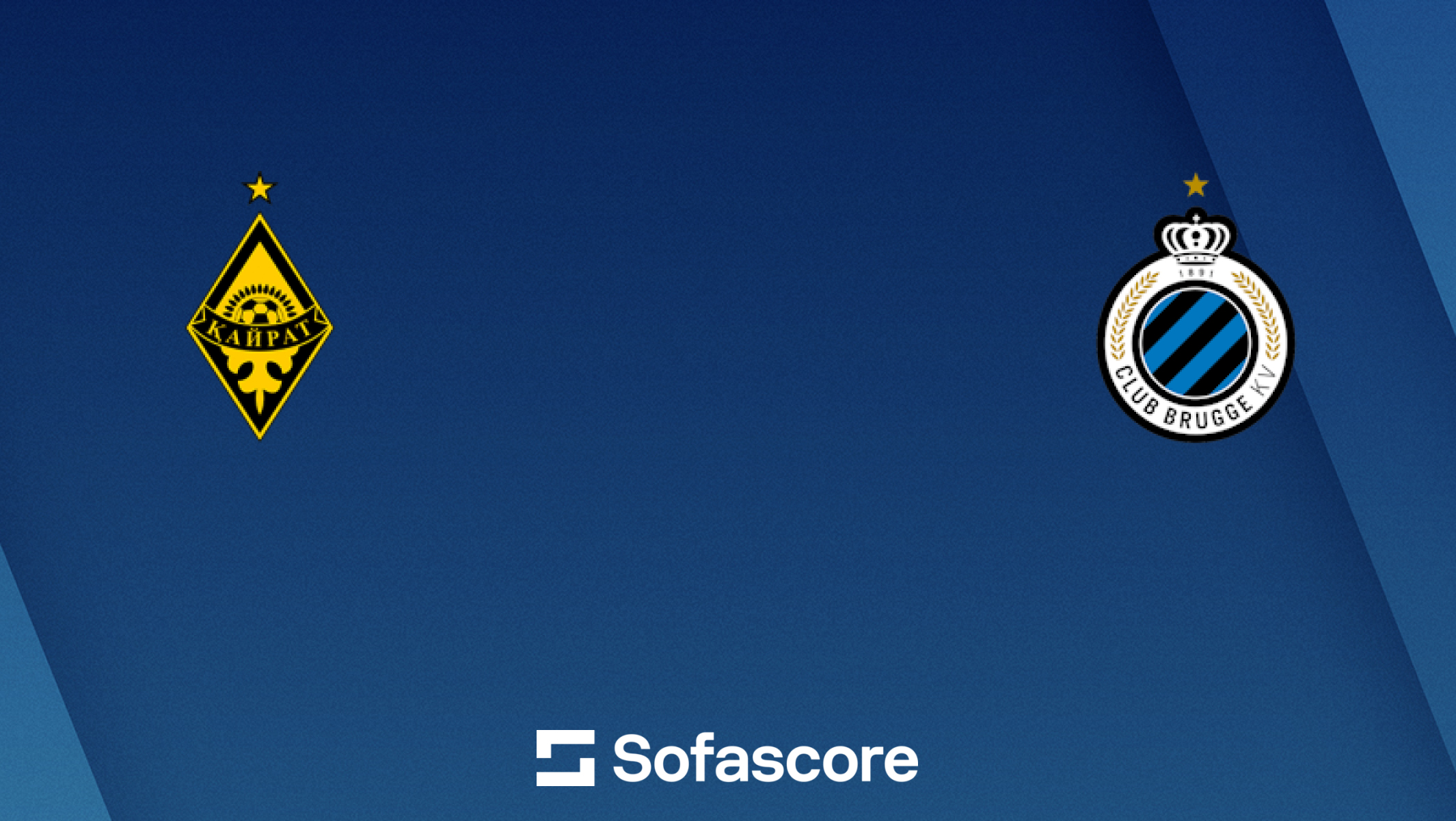 Kairat Almaty vs Club Brugge KV live score, H2H and lineups | Sofascore