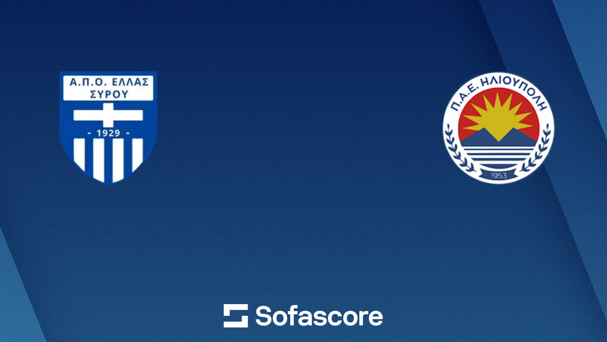 APO Ellas Syrou vs GS Ilioupolis live score, H2H and lineups | Sofascore