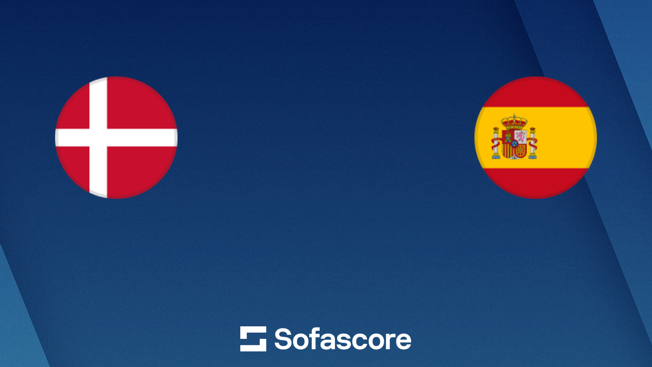 Denmark Spain live score and H2H results - Sofascore