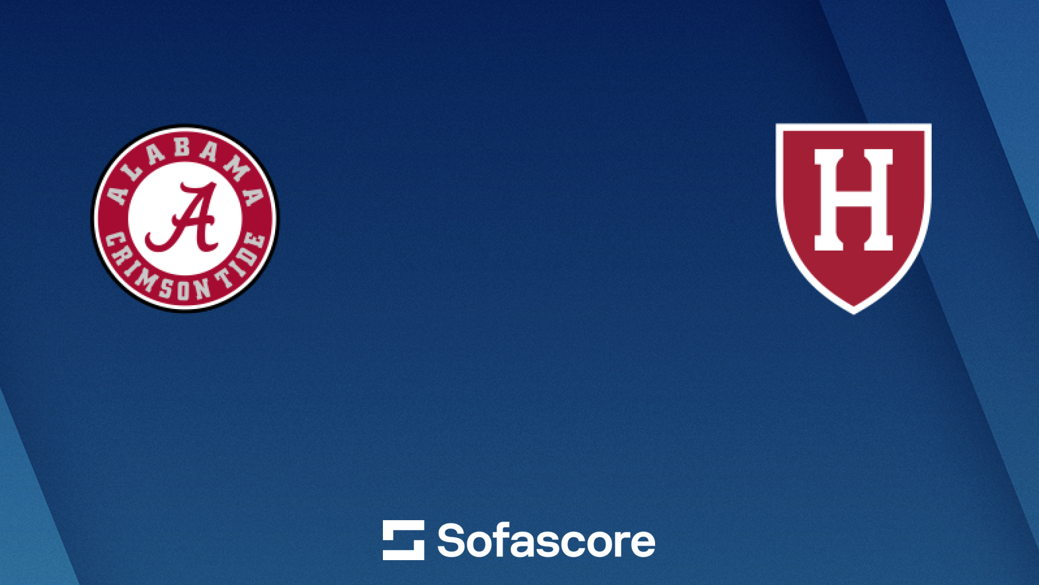 Alabama Crimson Tide Harvard Crimson live score and H2H results - Sofascore