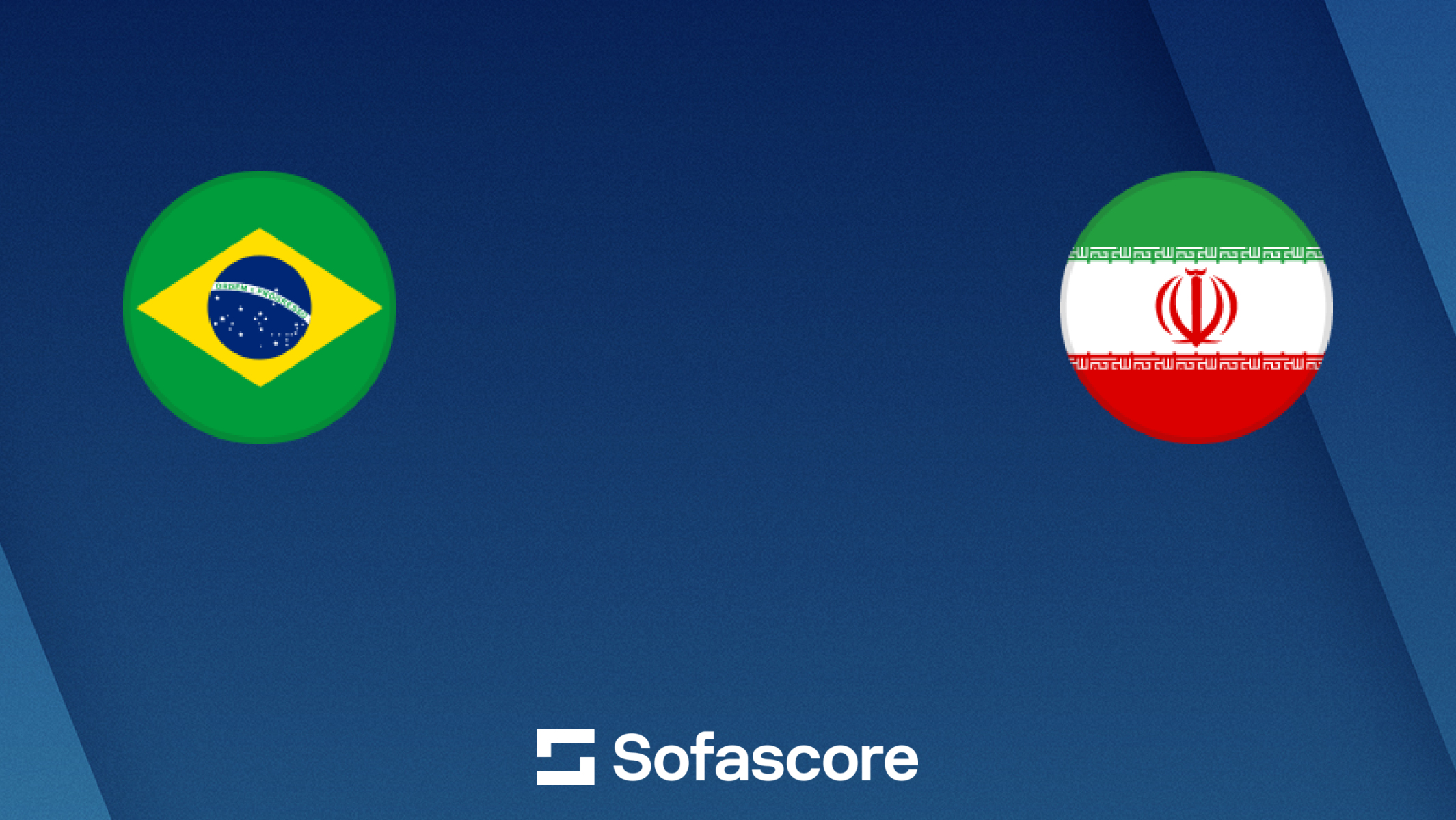 Placar ao vivo e resultados confronto direto de Brazil Iran - Sofascore