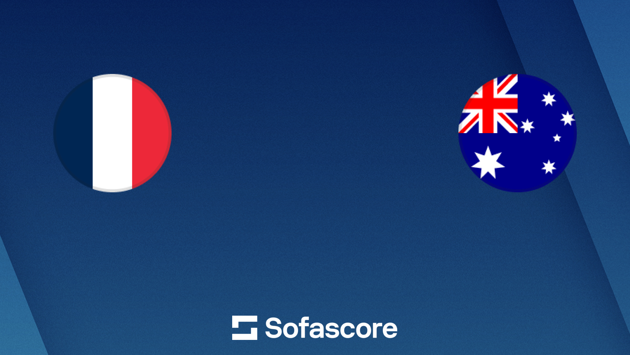 France Australia live score and H2H results - Sofascore