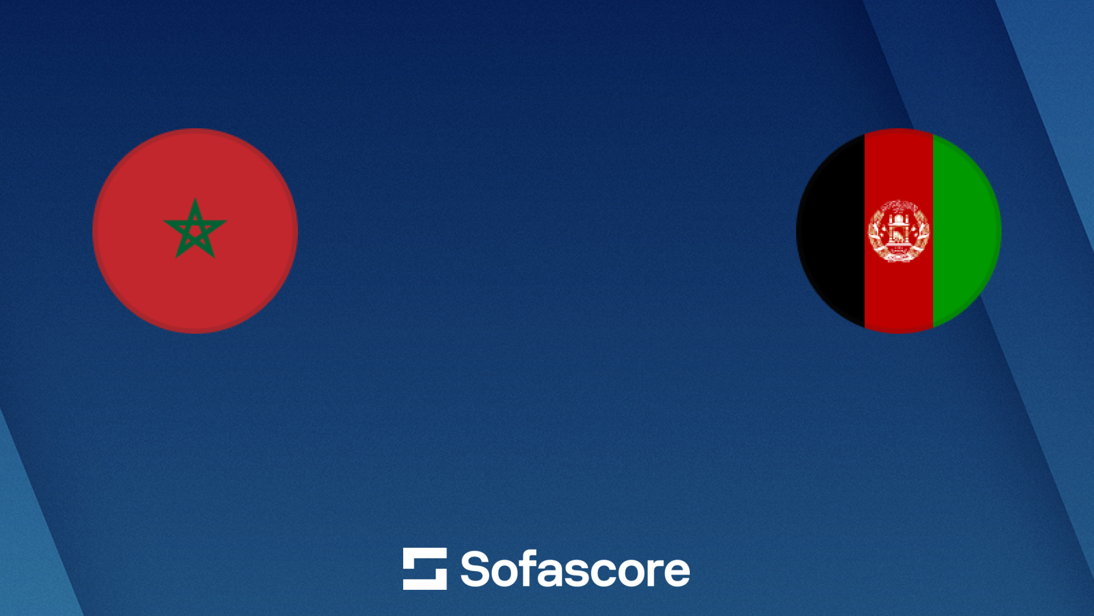 Morocco Afghanistan live score and H2H results - Sofascore