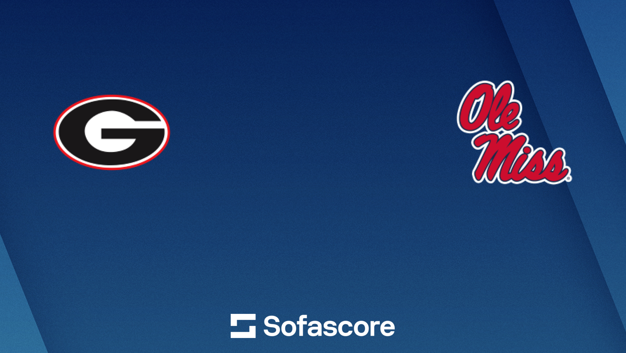 Georgia vs Ole Miss live score & H2H | Sofascore