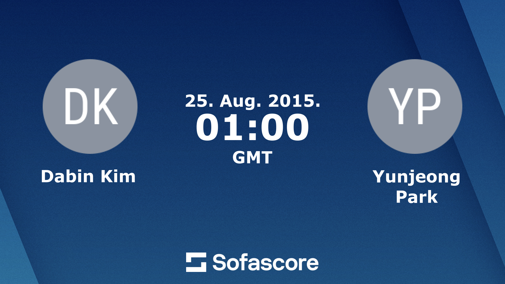 Kim D. Park Y. live score video stream and H2H results Sofascore