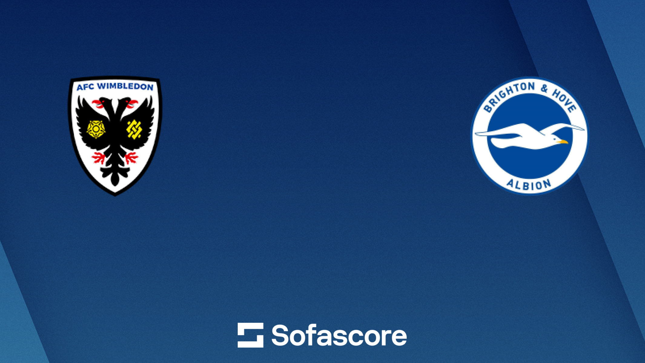 AFC Wimbledon vs Brighton & Hove Albion live score, H2H and lineups ...