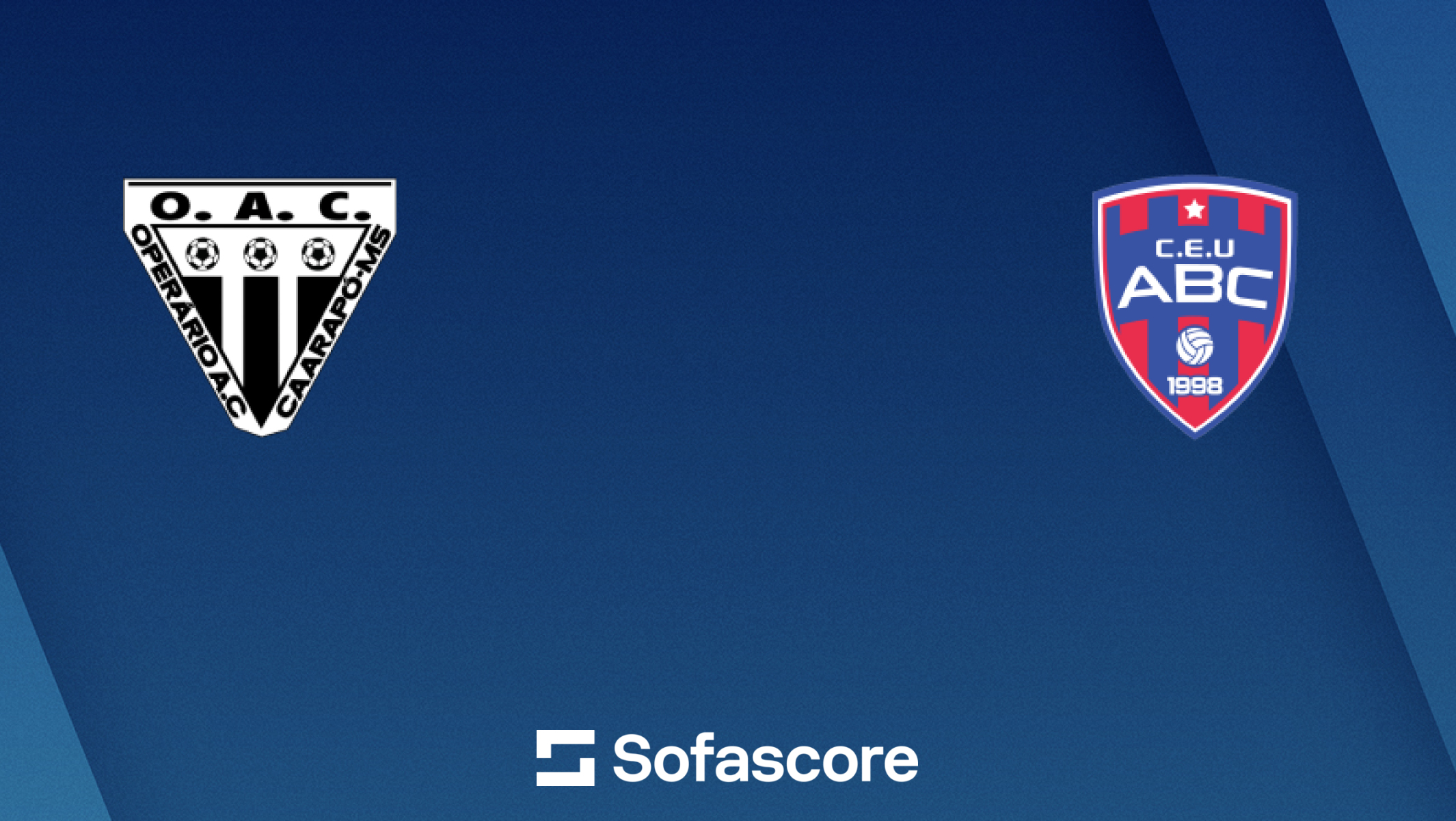 Operário de Caarapó - União ABC en vivo, resultados H2H | Sofascore