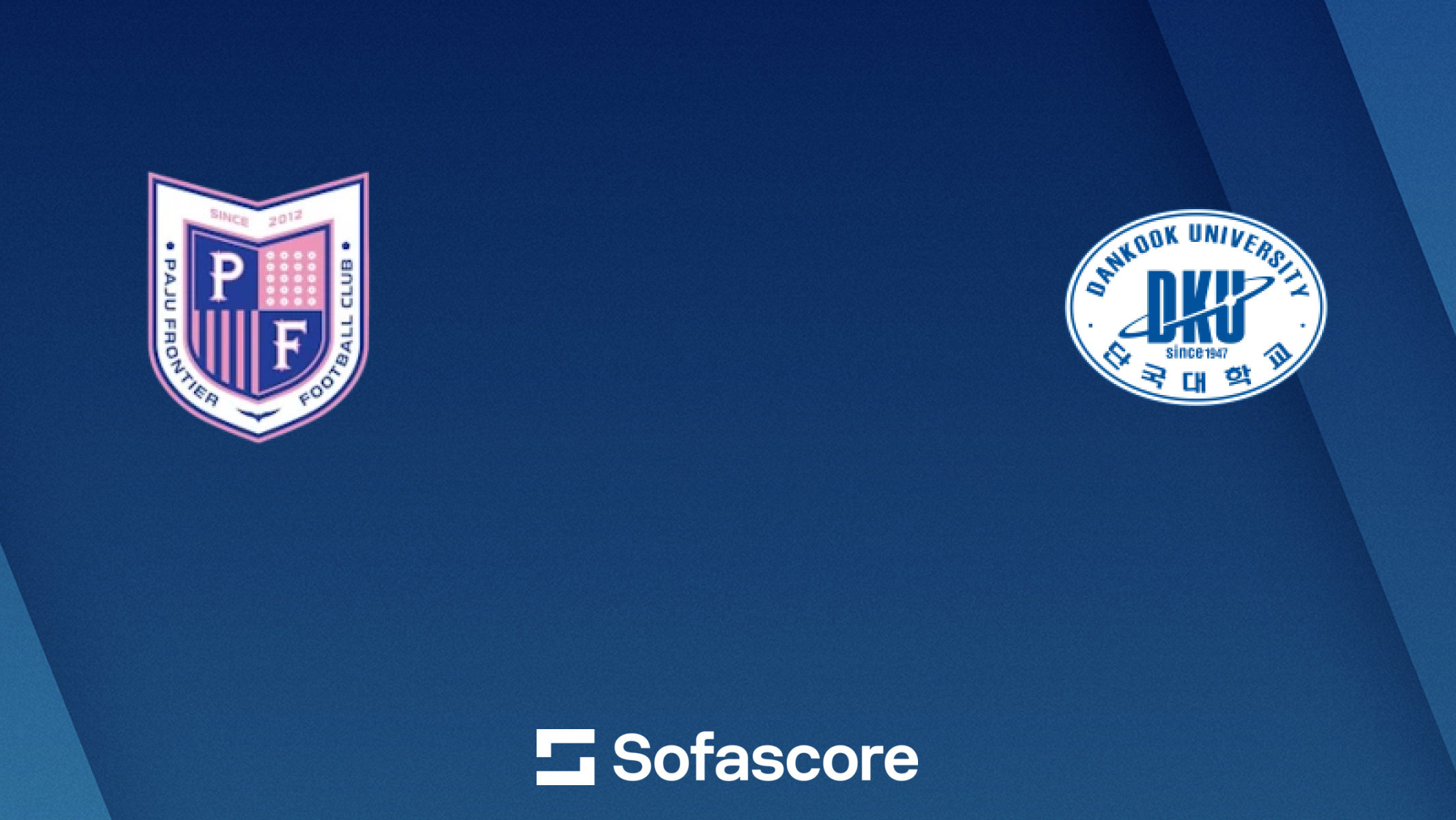 Paju Frontier FC tegen Dankook University live uitslagen, H2H en ...