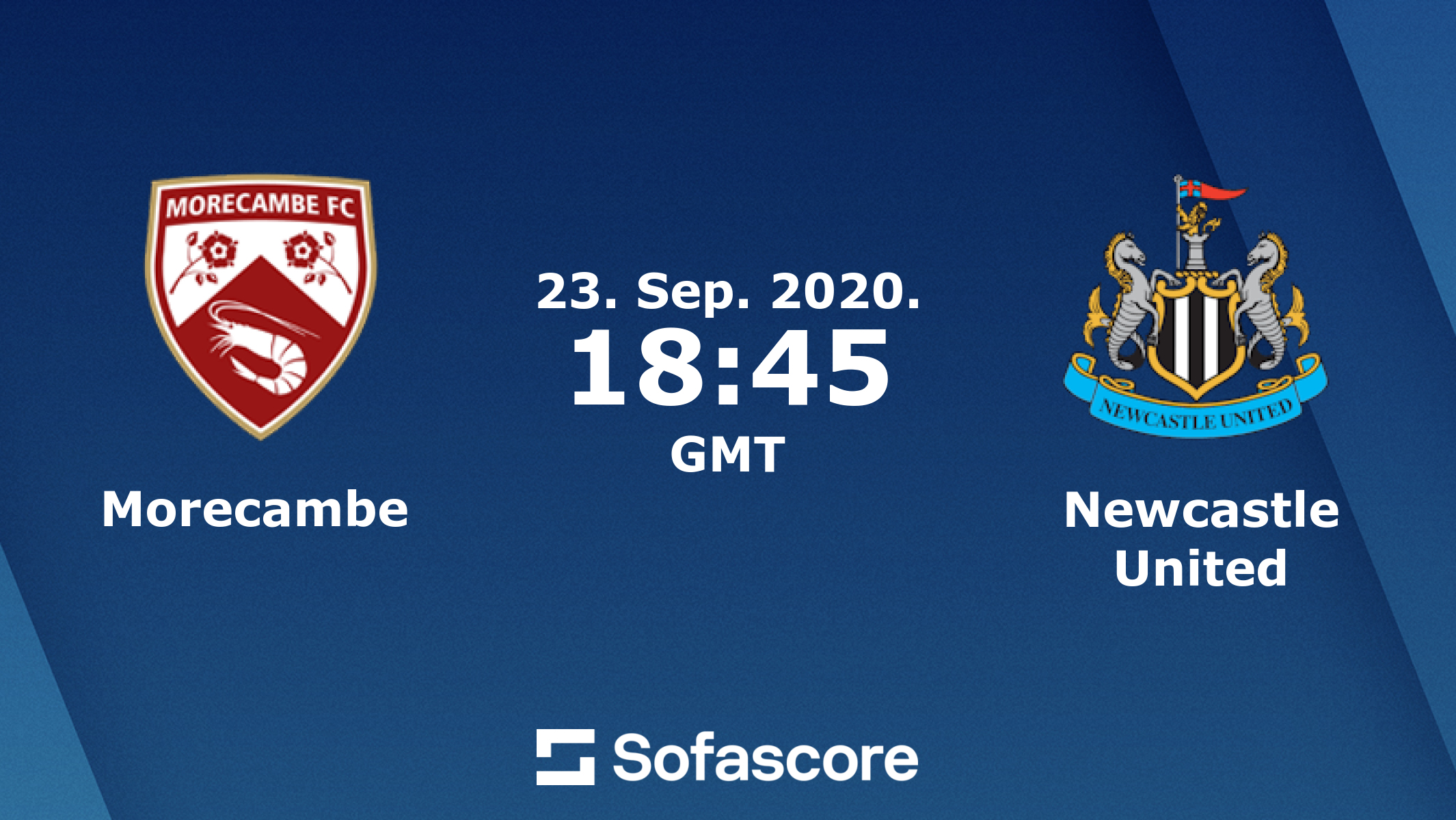 Morecambe vs Newcastle United live score H2H and lineups Sofascore